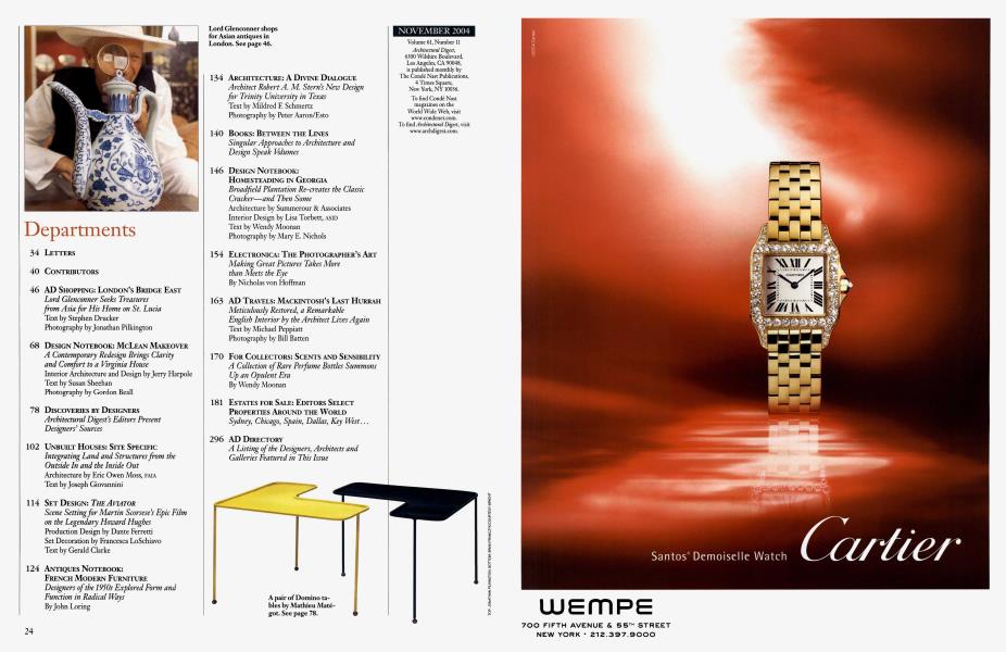 Cartier | Architectural Digest | NOVEMBER 2004