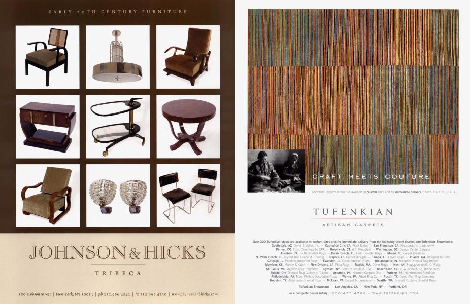JOHNSON & HICKS | Architectural Digest | FEBRUARY 2005