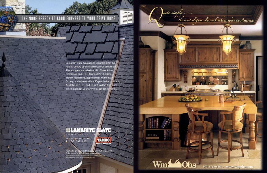 LAMARITE® SLATE | Architectural Digest | FEBRUARY 2005