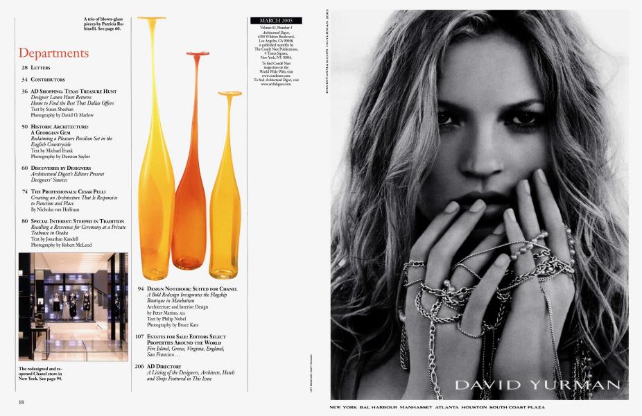 DAVID YURMAN | Architectural Digest | MARCH 2005