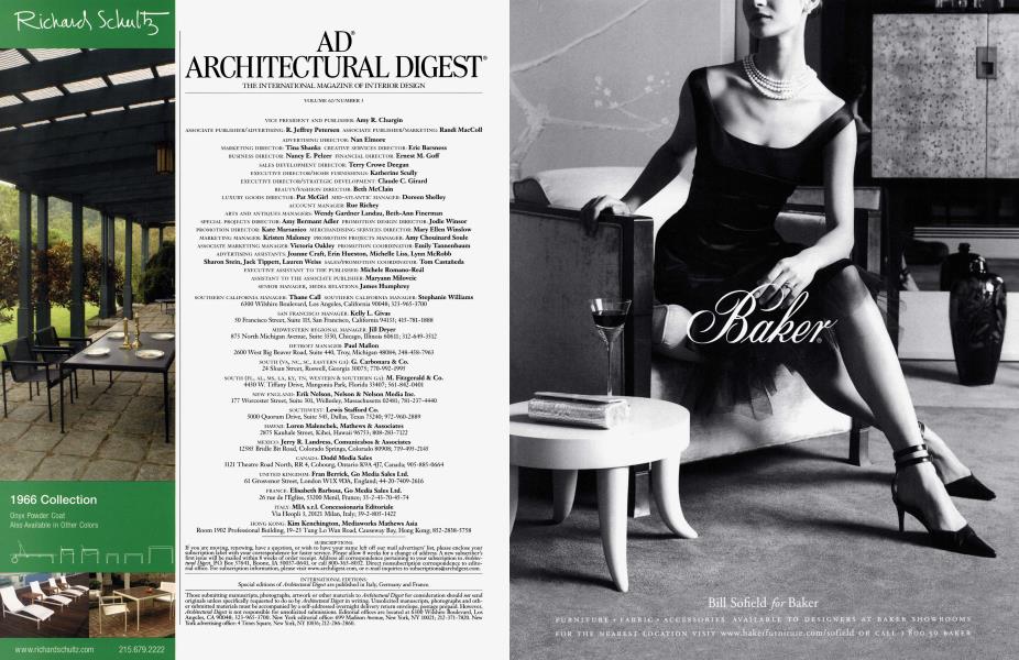 Richard Schultz | Architectural Digest | MARCH 2005