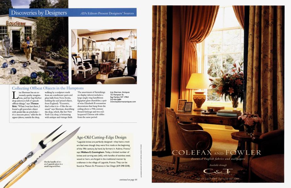 COLEFAX AND FOWLER | Architectural Digest | MARCH 2005