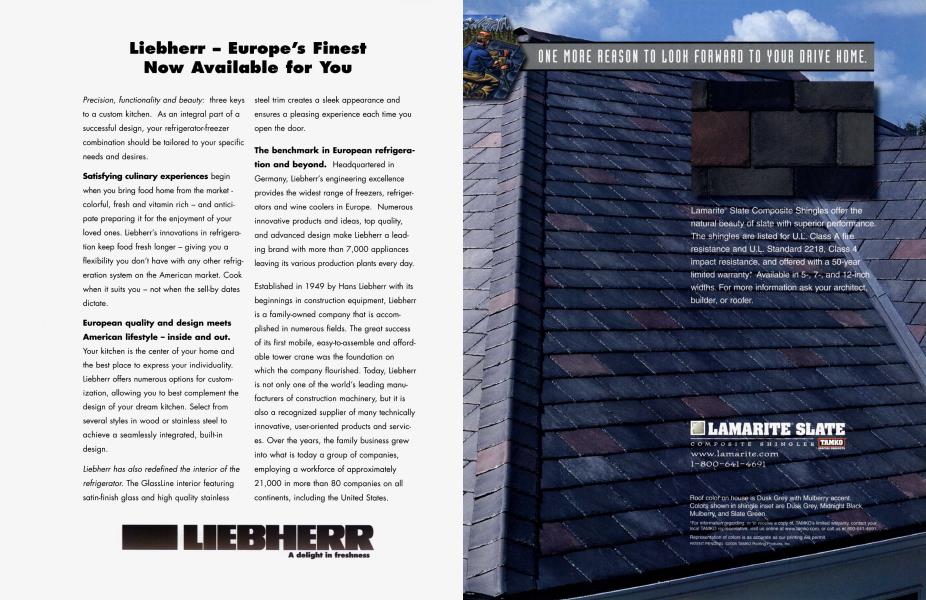 LAMARITE® SLATE | Architectural Digest | JUNE 2005