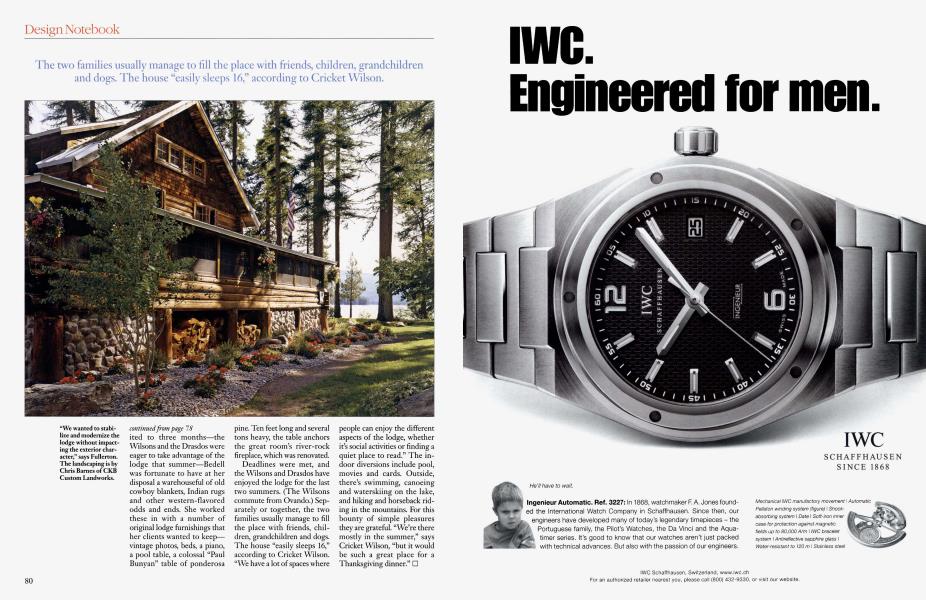 IWC | Architectural Digest | JUNE 2005