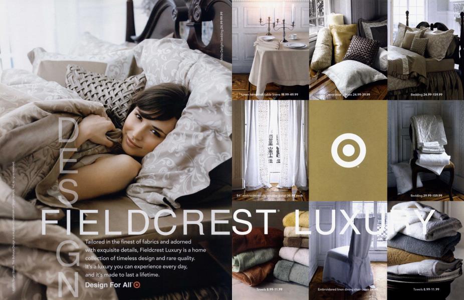 FIELDCREST LUXURY® | Architectural Digest | JUNE 2005