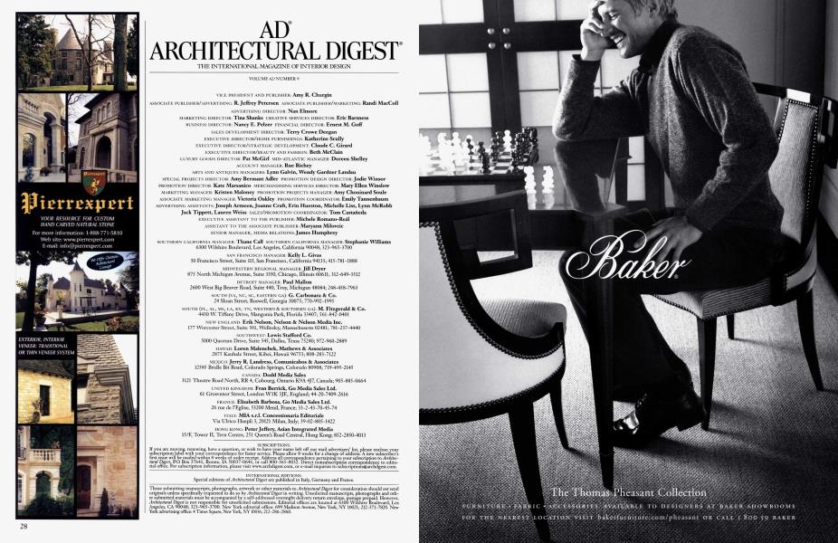 Baker® | Architectural Digest | SEPTEMBER 2005