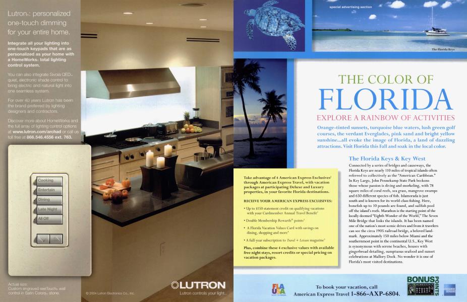 THE COLOR OF FLORIDA | Architectural Digest | SEPTEMBER 2005