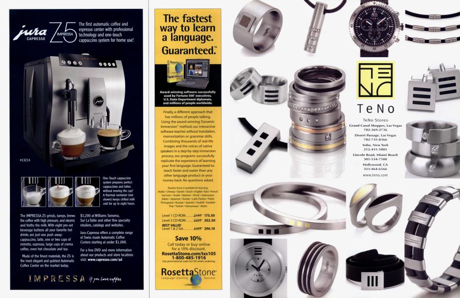 TeNo | Architectural Digest | OCTOBER 2005