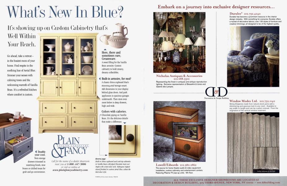 D & D Decoration & Design Building | Architectural Digest | OCTOBER 2005