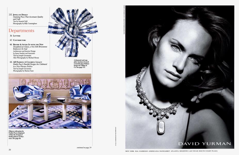 DAVID YURMAN | Architectural Digest | DECEMBER 2005