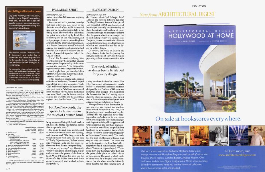 ARCHITECTURAL DIGEST | Architectural Digest | DECEMBER 2005