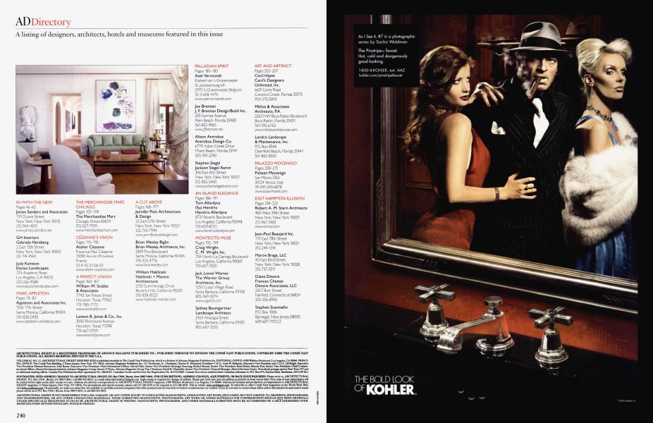 KOHLER® | Architectural Digest | DECEMBER 2005