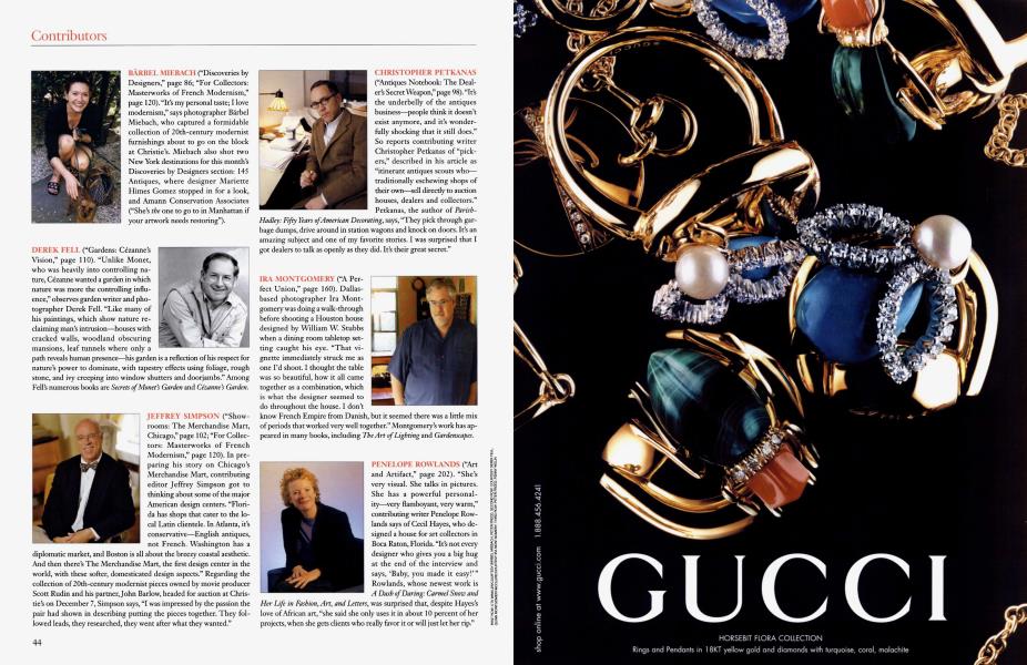 GUCCI | Architectural Digest | DECEMBER 2005