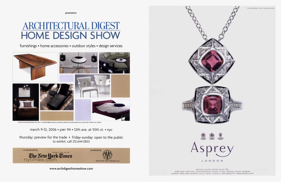 Asprey | Architectural Digest | DECEMBER 2005