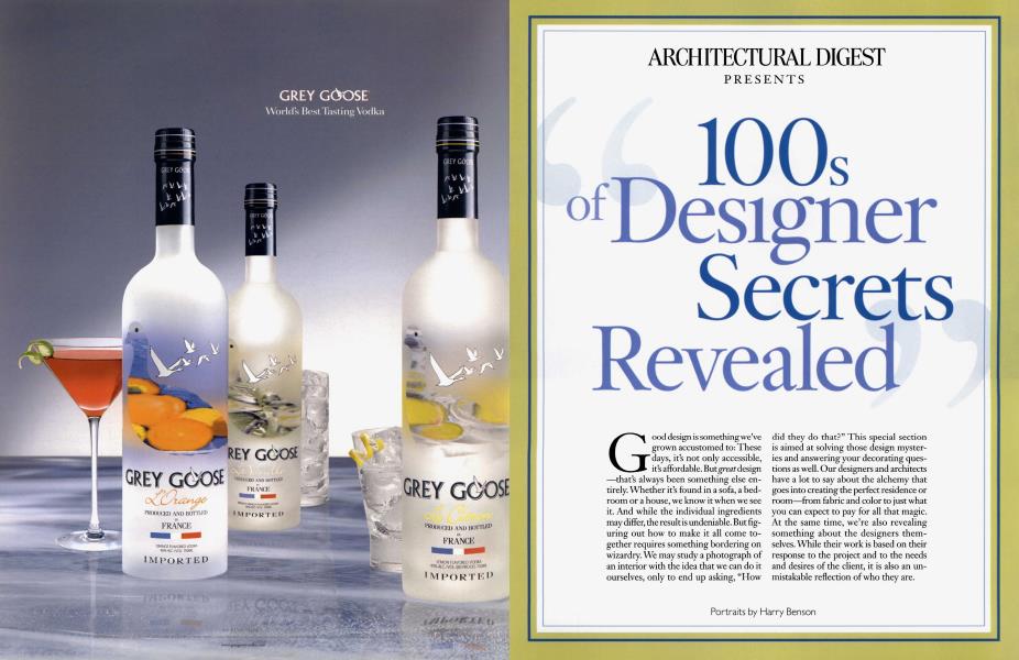 “100s of Designer Secrets Revealed” | Architectural Digest | JANUARY 2006