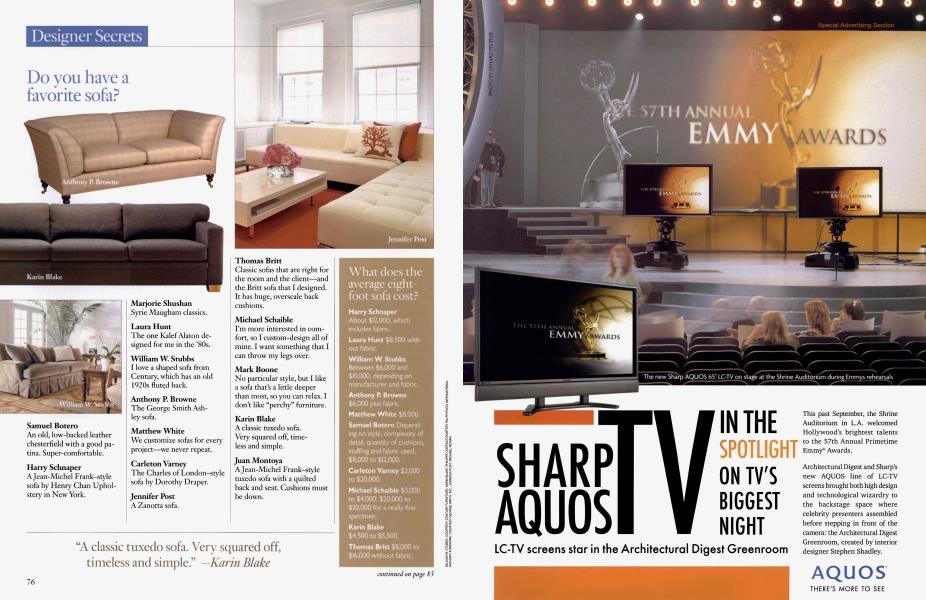 SHARP AQUOS TV IN THE SPOTLIGHT ON TV'S BIGGEST NIGHT | Architectural ...