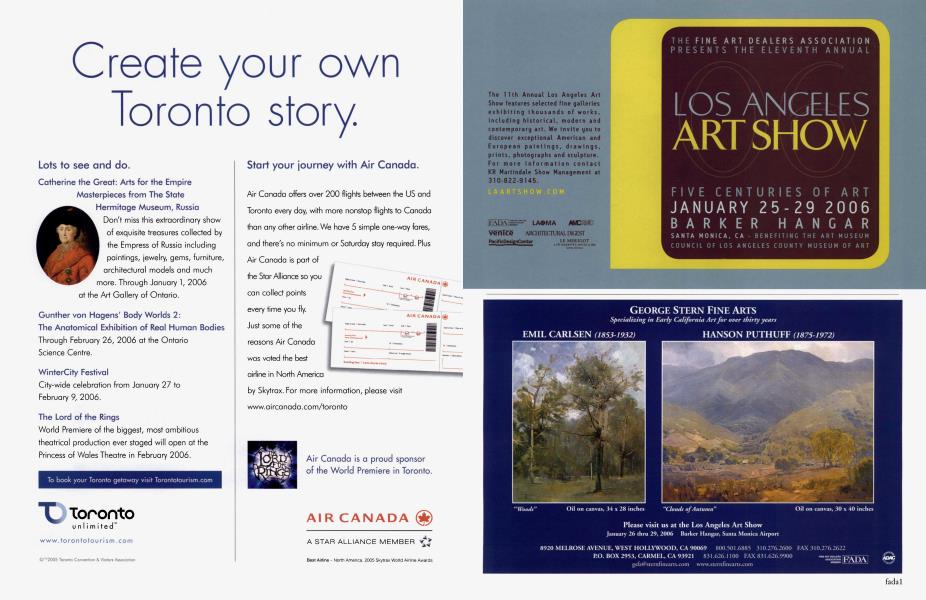 GEORGE STERN FINE ARTS | Architectural Digest | JANUARY 2006