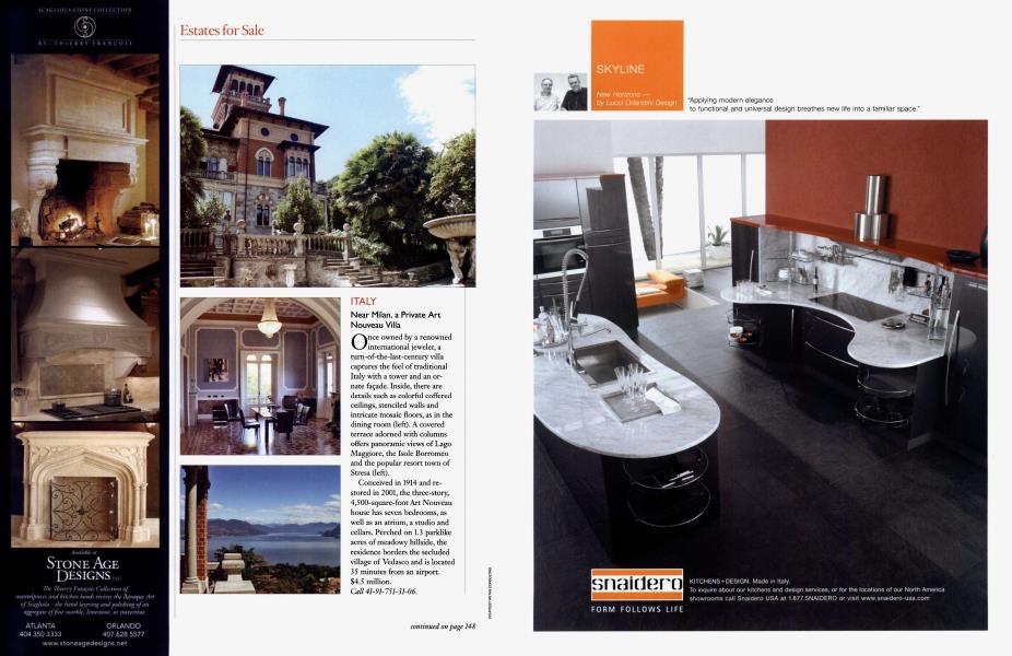 STONE AGE DESIGNS, LLC. | Architectural Digest | MARCH 2006