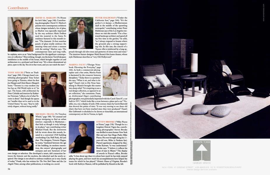 Giorgio Armani | Architectural Digest | MAY 2006