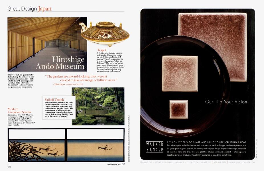 Walker Zanger | Architectural Digest | MAY 2006