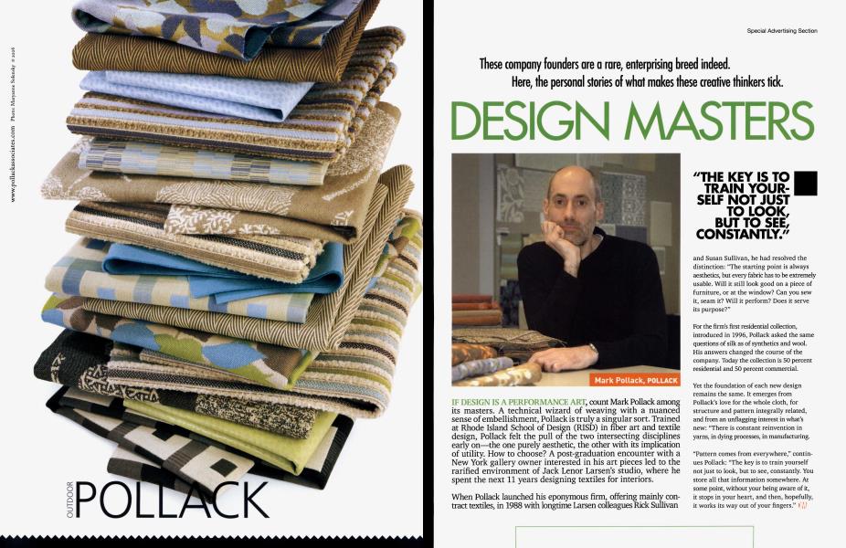 OUTDOOR POLLACK | Architectural Digest | JUNE 2006