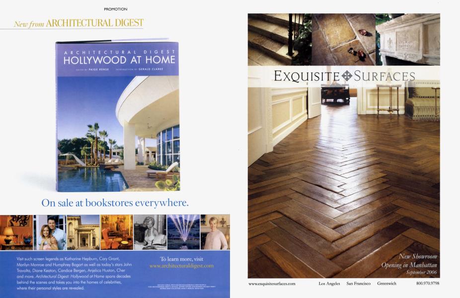 New From ARCHITECTURAL DIGEST | Architectural Digest | JULY 2006