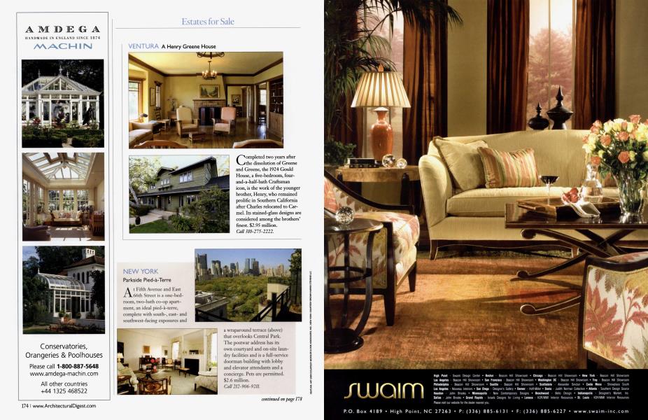 Swaim | Architectural Digest | SEPTEMBER 2006