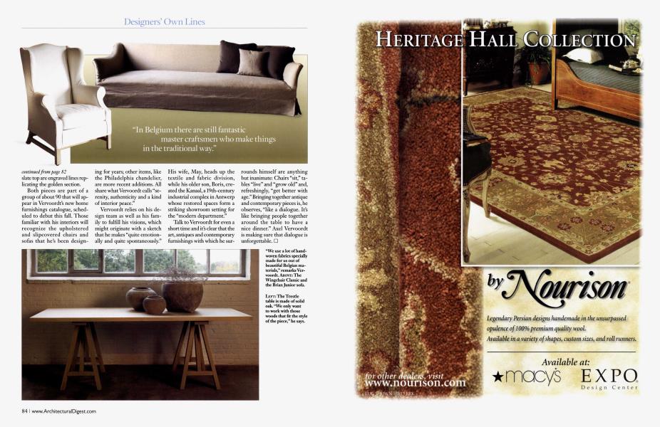 Nourison | Architectural Digest | SEPTEMBER 2006