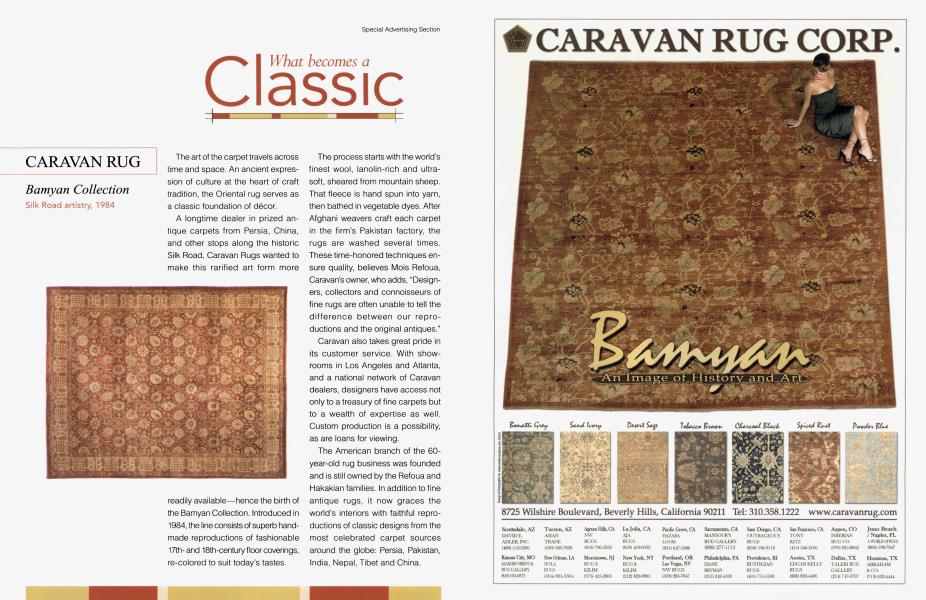 Caravan Rug | Architectural Digest | OCTOBER 2006