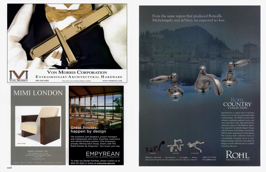 Rohl® | Architectural Digest | OCTOBER 2006