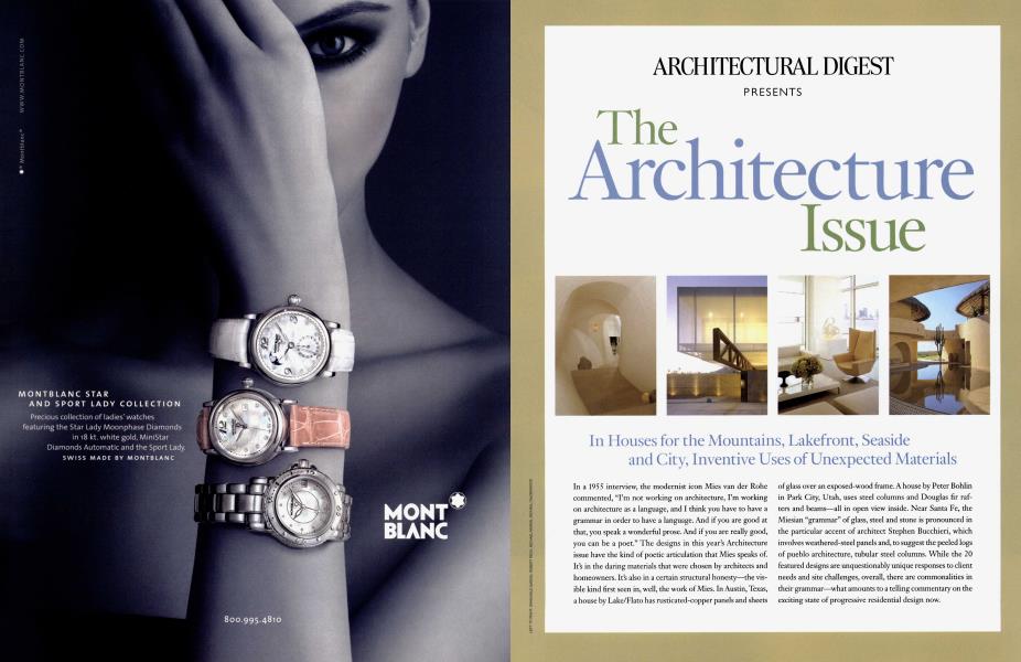 The Architecture Issue | Architectural Digest | OCTOBER 2006