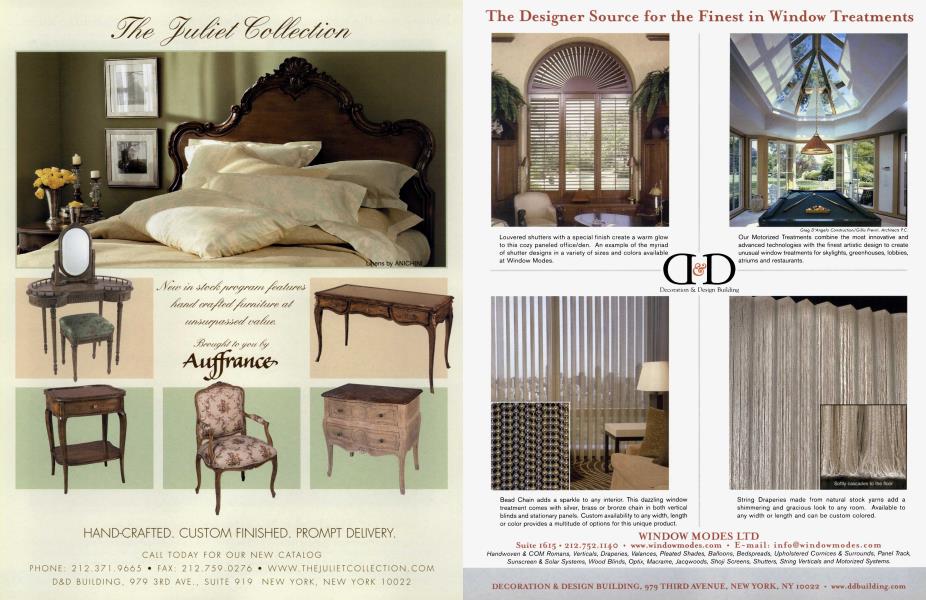 The Juliet Collection | Architectural Digest | OCTOBER 2006