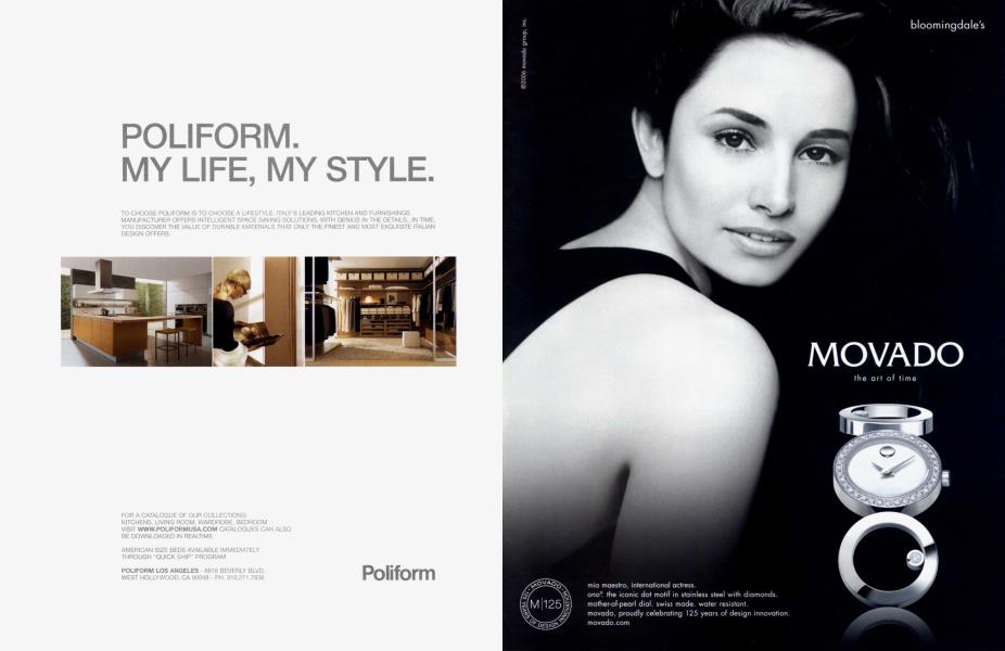 Poliform | Architectural Digest | NOVEMBER 2006