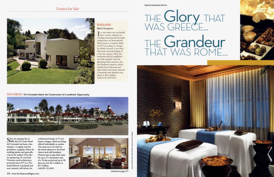 Qua BATHS & SPA AT CAESARS PALACE | Architectural Digest | DECEMBER 2006