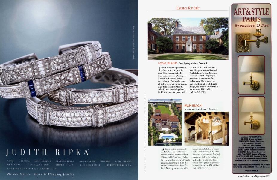 JUDITH RIPKA® | Architectural Digest | DECEMBER 2006