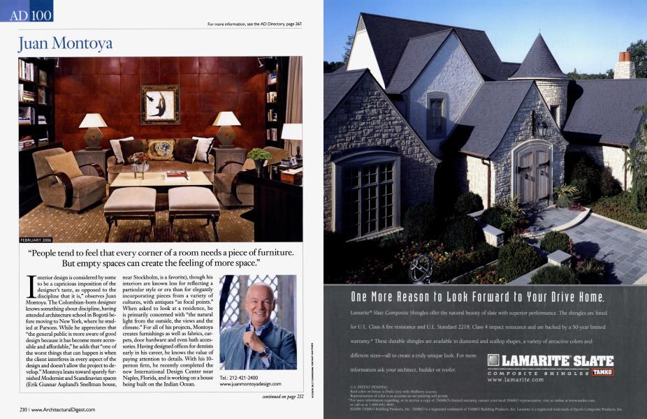 LAMARITE® SLATE | Architectural Digest | JANUARY 2007