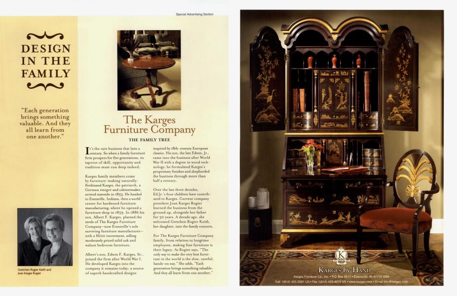 The Karges Furniture Company | Architectural Digest | JANUARY 2007