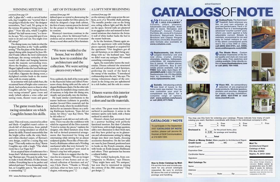 CATALOGS OF NOTE | Architectural Digest | MARCH 2007