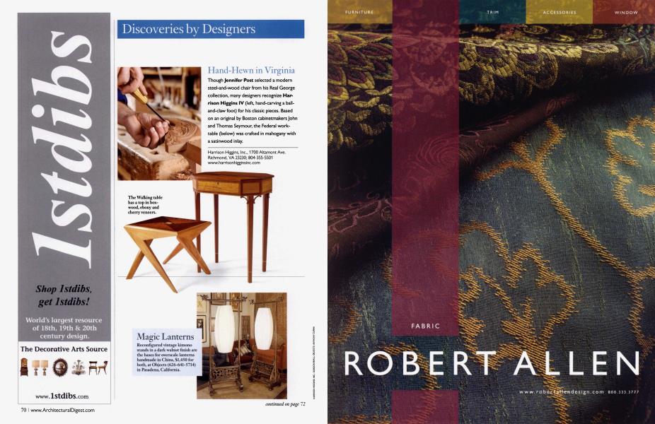 1stdibs | Architectural Digest | MARCH 2007