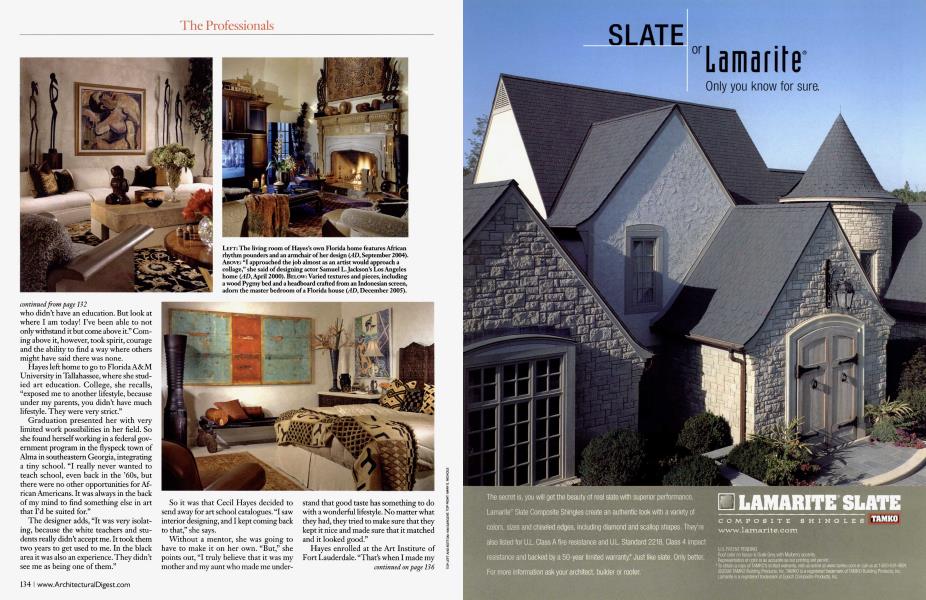 LAMARITE® SLATE | Architectural Digest | APRIL 2007
