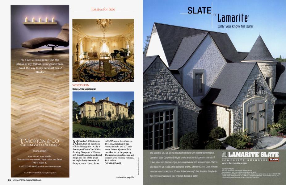 Lamarite® Slate | Architectural Digest | MAY 2007