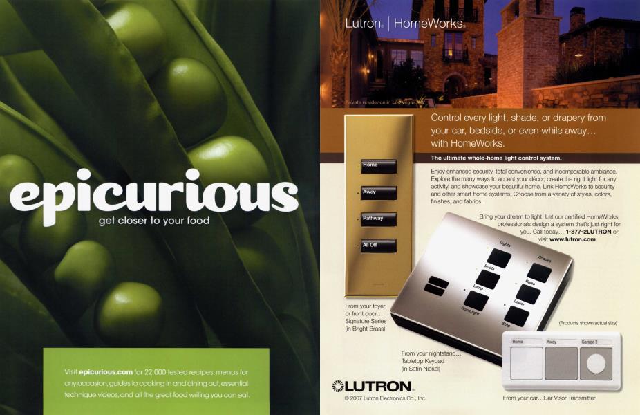 Epicurious | Architectural Digest | MAY 2007