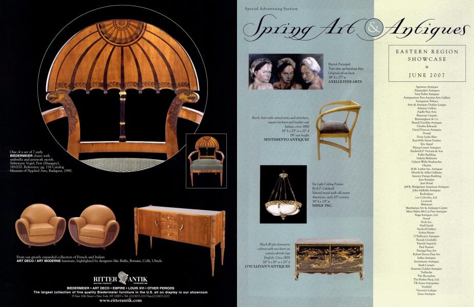 Spring Art & Antiques | Architectural Digest | JUNE 2007