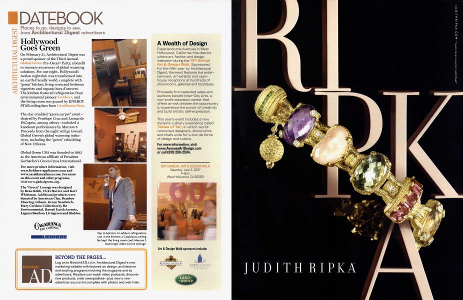 JUDITH RIPKA® | Architectural Digest | JUNE 2007