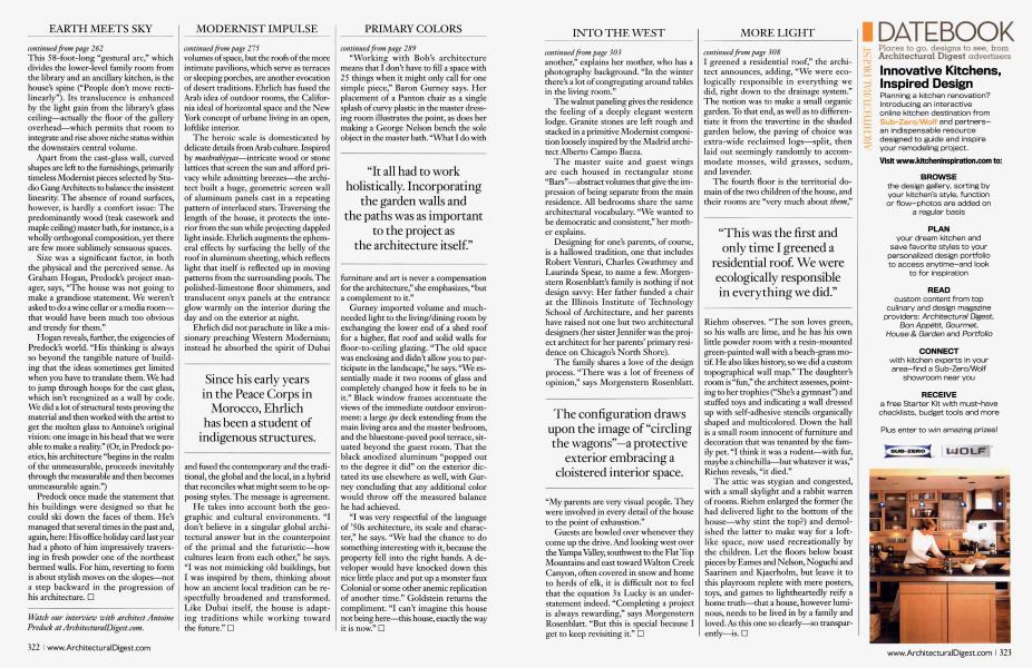 ARCHITECTURAL DIGEST DATEBOOK | Architectural Digest | OCTOBER 2007