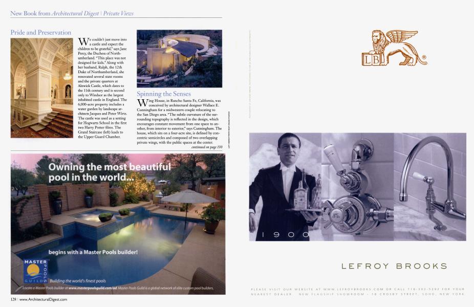 MASTER POOLS GUILD® | Architectural Digest | OCTOBER 2007