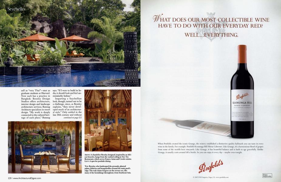 Penfolds | Architectural Digest | NOVEMBER 2007
