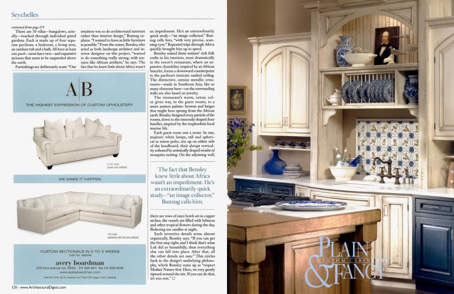 Plain & Fancy® | Architectural Digest | NOVEMBER 2007