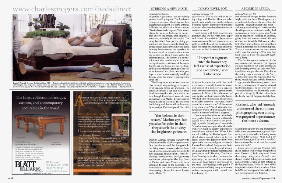 ARCHITECTURAL DIGEST | Architectural Digest | JANUARY 2008