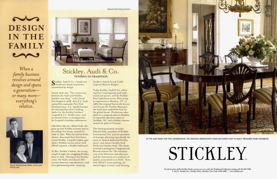 STICKLEY™ | Architectural Digest | JANUARY 2008
